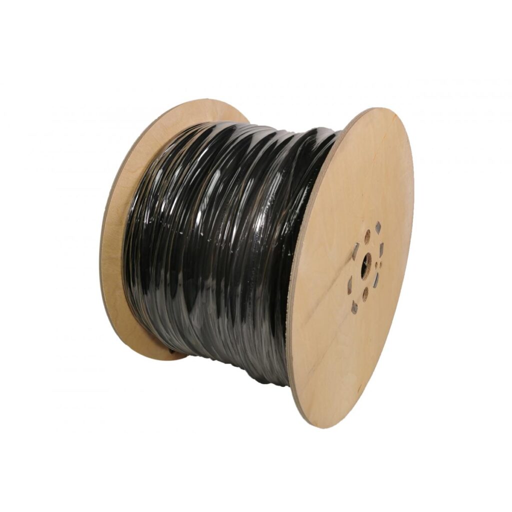 CORE CAT5e 100m 100% Copper, External Black C-1055 CU WP - Blu Orb